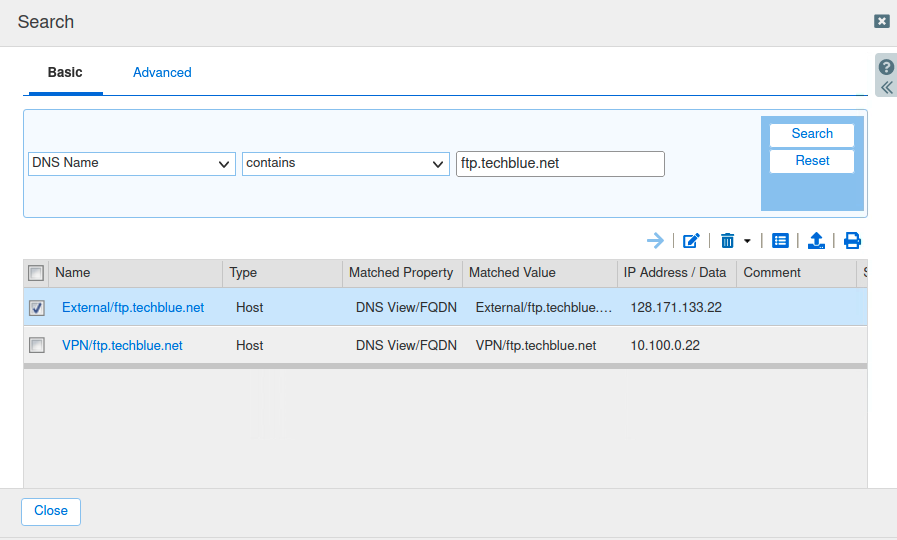 1529 - Managing resource records with DNS views in NIOS